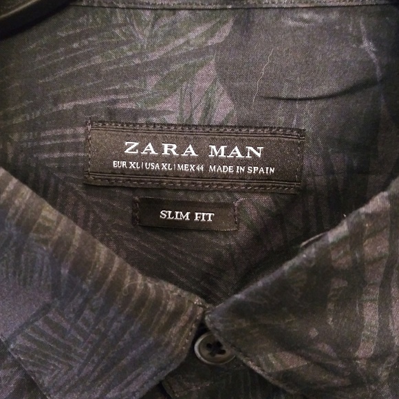 Zara | Shirts | Zara Man Palm Trees Tropical Button Down Shirt | Poshmark